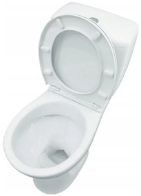 Cersanit Kaskáda, kombi wc se splachováním 3/6l, horizontální odpad + sedátko s polypropylenu, bílá, K100-206