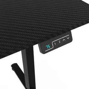 Autronic Elektricky nastavitelný pracovní stůl ELEVATE  – černá, 120x60 cm