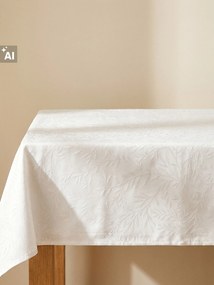Sinsay - Ubrus s rostlinným motivem - bílá