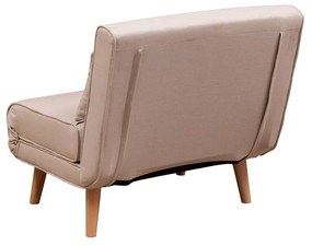 Designové rozkládací křeslo Felicitas krémové