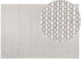 Světle šedý koberec 140x200 cm KILIS Beliani