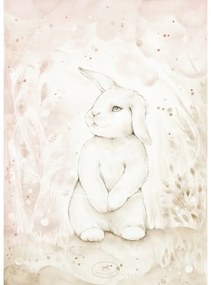 COTTON & SWEETS Plakát Lovely Rabbit, 50x70 cm