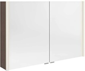 Sapho Alix - Zrcadlová skříňka s LED osvětlením 106x70x18 cm, 2x dvířka, borovice rustik AX106-0016