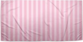Sablio Ručník Růžové pruhy - 50x100 cm