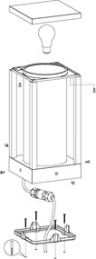 EG 98714 Venkovní svítidlo se soklem CASCINETTA 98714 - EGLO