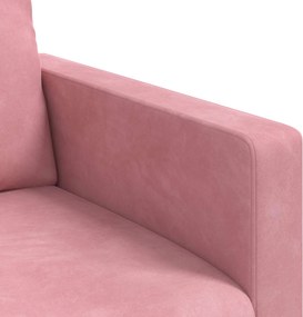 Set pohovek 2 ks Růžová samet 3407511