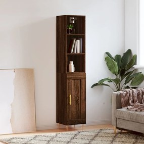 vidaXL Skříň highboard 34,5x34x180 cm kompozit [3190070] Barva: hnědý dub