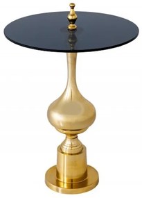 Abstract příruční stolek zlatý 65 cm