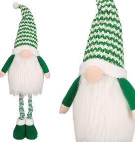Vánoční dekorace skřítek bílá / zelená 108 cm