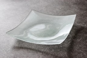 BDK-GLASS Skleněná mělká mísa Krizet 30x30cm