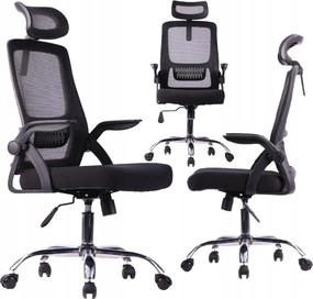 Ergonomická Kancelářská Otočná Židle Figo Černá