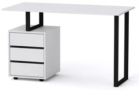 Psací stůl LOFT-2 ABS (Barva dřeva: bílá)