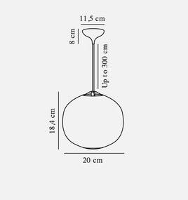 Nordlux Závěsné svítidlo Navone Velikost: 300 mm