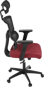 Ergonomická kancelářská židle MERANO - červená síťovina