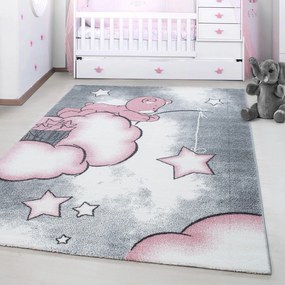 Dětský kusový koberec Kids 580 Pink | růžový Typ: kulatý 120 cm