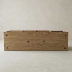 Botník s sedákem KADO, 104 x 50 x 30 cm, hnědá