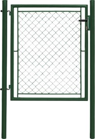 PILECKÝ Jednokřídlá branka IDEAL Zn+PVC zelená, 1085 x 1450 mm