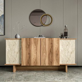 Skříňka Diana Travertine and Walnut