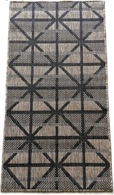 HU Béžovo-šedý sisalový koberec Sizal s bronzovými kosočtverci Rozměr: 40x60 cm