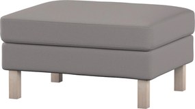 Potah na podnožku IKEA Karlstad barva béžová látka pletený vzor