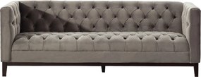Pohovka Velvet Elite grey,  3-m.