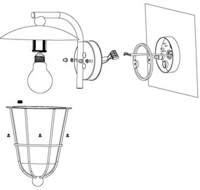 Eglo 94841 - LED Venkovní svítidlo PULFERO 1xE27/8,5W/230V IP44