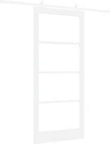 Posuvné dveře ORKDAL 93 x 211 cm Masivní borové dřevo a sklo 3332094