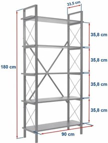 Regál Elysian Travertine and Black