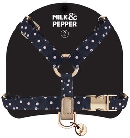 MILK&PEPPER Postroj pro psy Ariane Marine Blue Velikost: 30