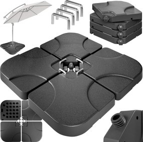 Desky pro Stojan na slunečník sada 4 ks 105x105x7cm