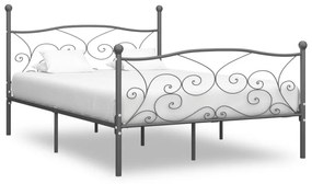 Rám postele šedý kov 200 x 200 cm,  284467 HangarStore.cz