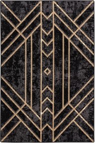 Kusový koberec Gate black 100 x 180 cm