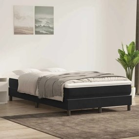 Postel Box Spring bez matrace černá 120x220 cm samet 3315869