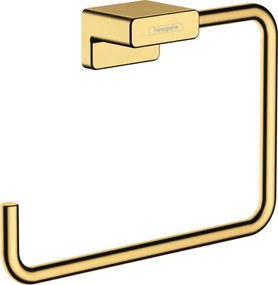 Hansgrohe AddStoris, kruh na ručník, leštěný vzhled zlata, HAN-41754990