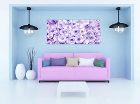 Malvis ® Vícedílný obraz - Záhon růží Velikost: 150x70 cm