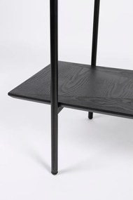Černý kovový regál 120x180x40 cm Marcio – White Label