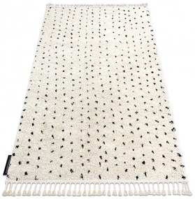 Dywany Łuszczów Kusový koberec Berber Syla B752 dots cream ROZMĚR: 80x150