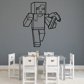 Samolepka Minecraft s kuší