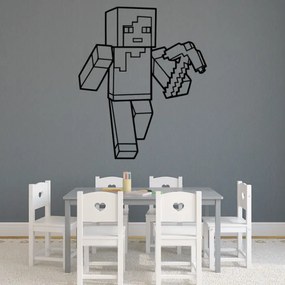 Samolepka Minecraft s kuší