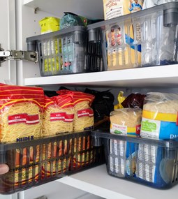 Orion Úložný koš, box a organizér extra hluboký 50cm x 20cm INVA, šedý