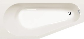 Polysan Tigra L asymetrická vana 170 x 80 x 46 cm levá akrylát ivory béžová 90111.40