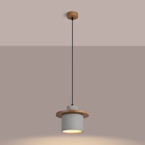 Sollux SL.1363 - Lustr na lanku MAB 1xE27/15W/230V pr. 22 cm beton/šedá