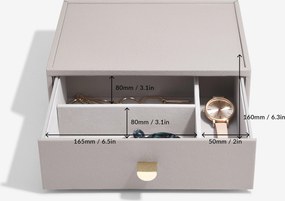 Krabička na šperky Stackers se 3 zásuvkami classic větle béžová