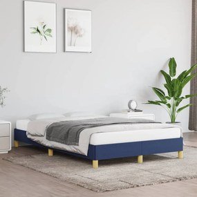 Rám postele bez matrací modrá 120x190 cm textil 3269618