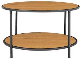 Vita konferenční stolek kulatý hnědo-černý
