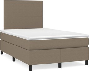 Box spring postel s matrací taupe 120x200 cm textil 3141605