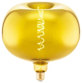 LED žárovka E27 4W Big Size jablko filament zlatá