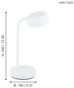 Eglo 99334 - LED Stolní lampa CABALES LED/4,5W/230V