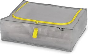 Domo Living Pevný úložný vak na zip 45 l JOTTA DOMO, 45 x 55 x 18 cm, šedo-žlutý