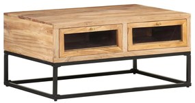 Konferenční stolek 90 x 60 x 40 cm masivní akáciové dřevo - Default Title